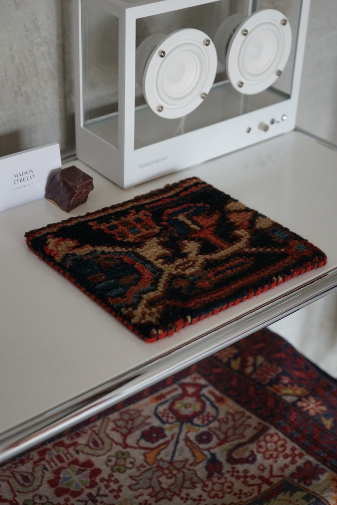 IRAN ANTIQUE ARAK SULTAN ABAD 1820年代 22 × 20.5 cm No.166 – MAISON ÉTRETAT